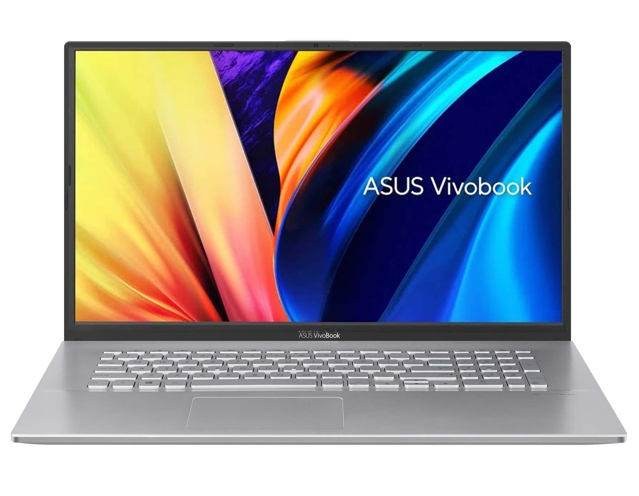 Asus VivoBook 17 High Performance Slim Laptop Intel Core i3 up to 4.1Ghz 8GB RAM 256GB SSD 17.3in Full HD Web Cam HDMI Finger Print Reader Windows 11 (K712 – Renewed)