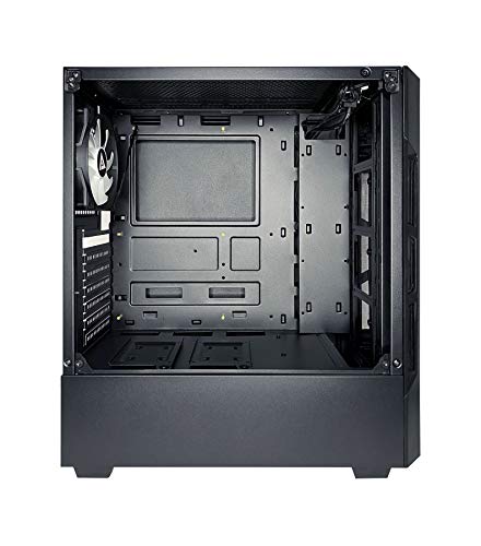 Apevia ENZO-PK Mid Tower Gaming Case with 1 x Tempered Glass Panel, Top USB3.0/USB2.0/Audio Ports, 1 x Black/White Fan, Pink Frame