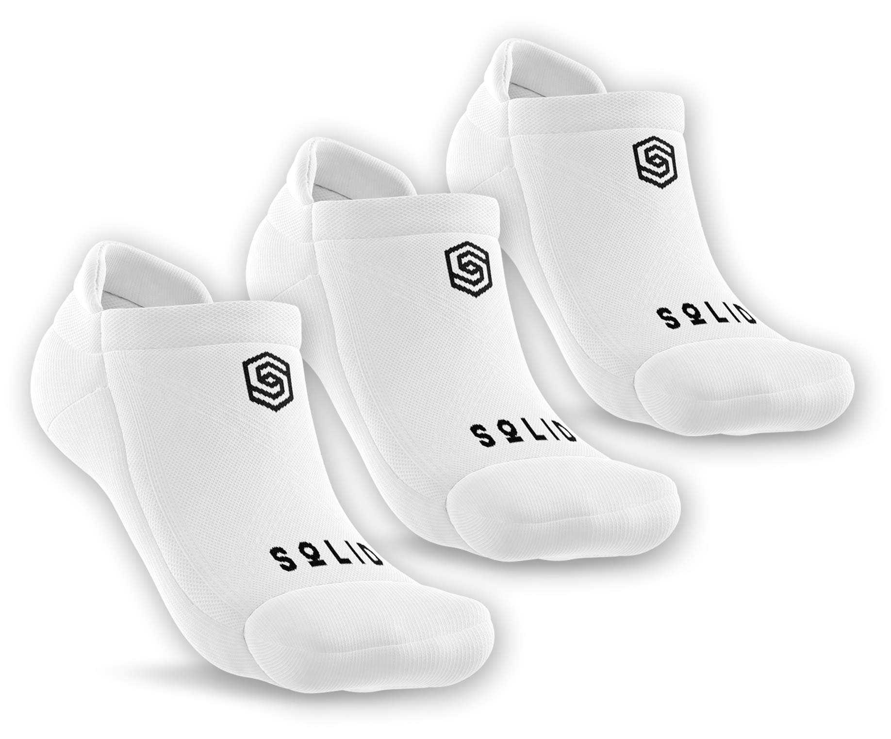 Athletic No Show Running Socks for Men and Women, Cushioned Performance, Lightweight Comfort Fit- Size Small (6 Pairs)
