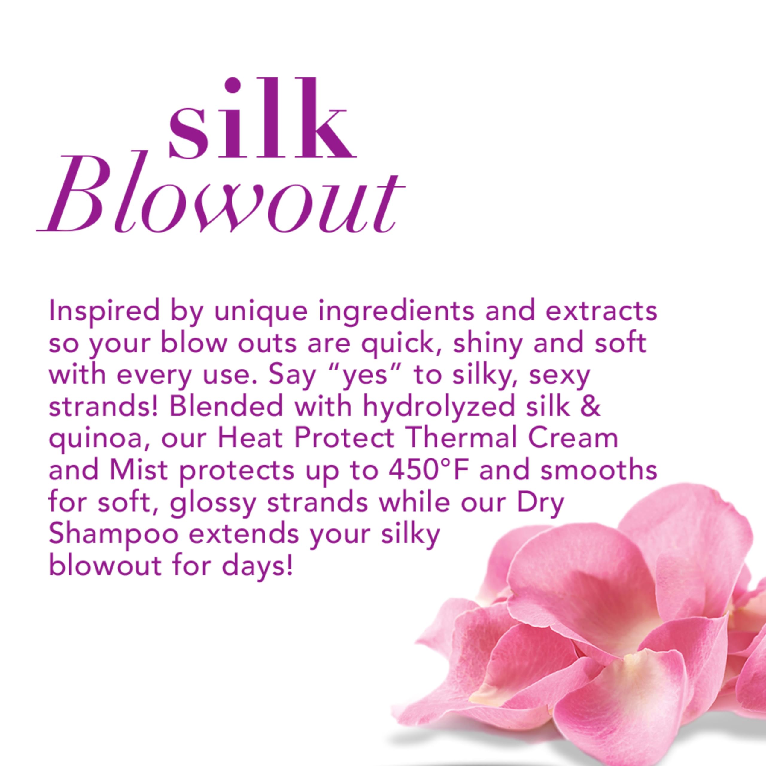 OGX Protecting + Silk Blowout Quick Drying Thermal Spray, 6 Fl Oz (Pack of 1)