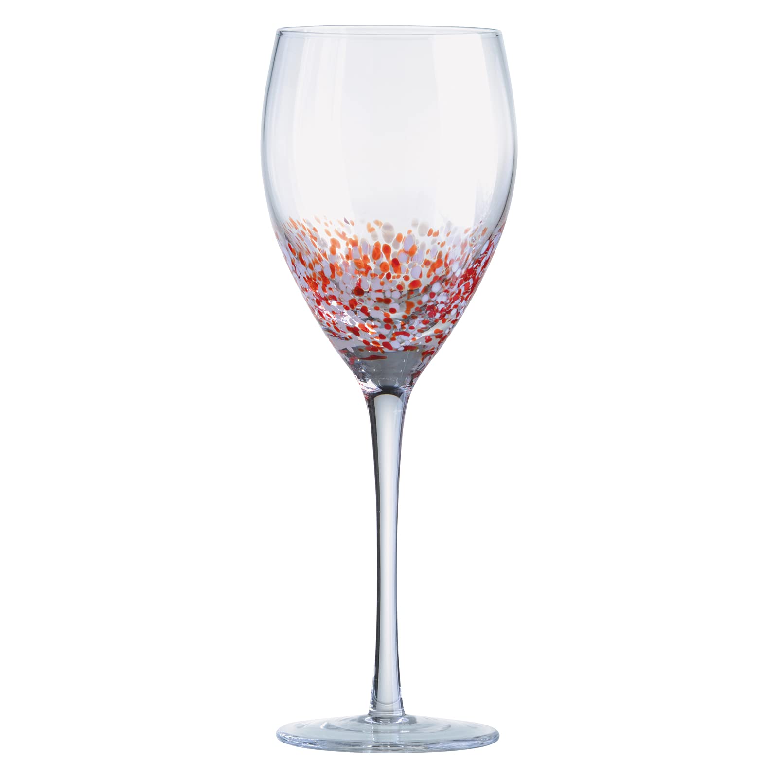 Anton Studio Designs - Speckle Wine Glass Multicoloured - Set of 4-350ml Capacity Per Glass - Coloured Wine Glassesā¦