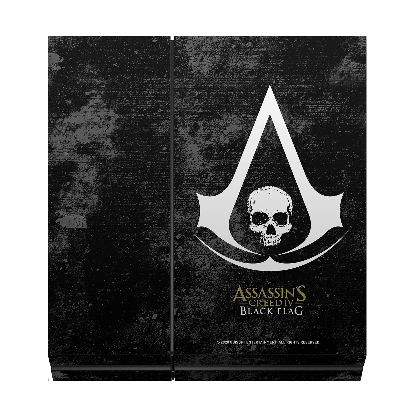 Head Case Designs Officially Licensed Assassin's Creed Grunge Black Flag Logos Vinyl Sticker Gaming Skin Case Cover Compatible With Sony PlayStation 4 PS4 Console