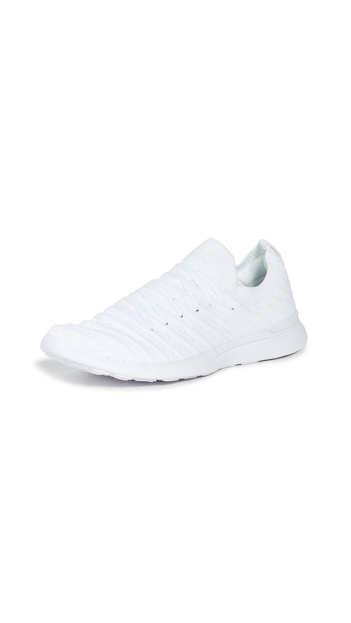 Athletic Propulsion Labs (APL) Women's Techloom Wave Sneaker, White/White, 11