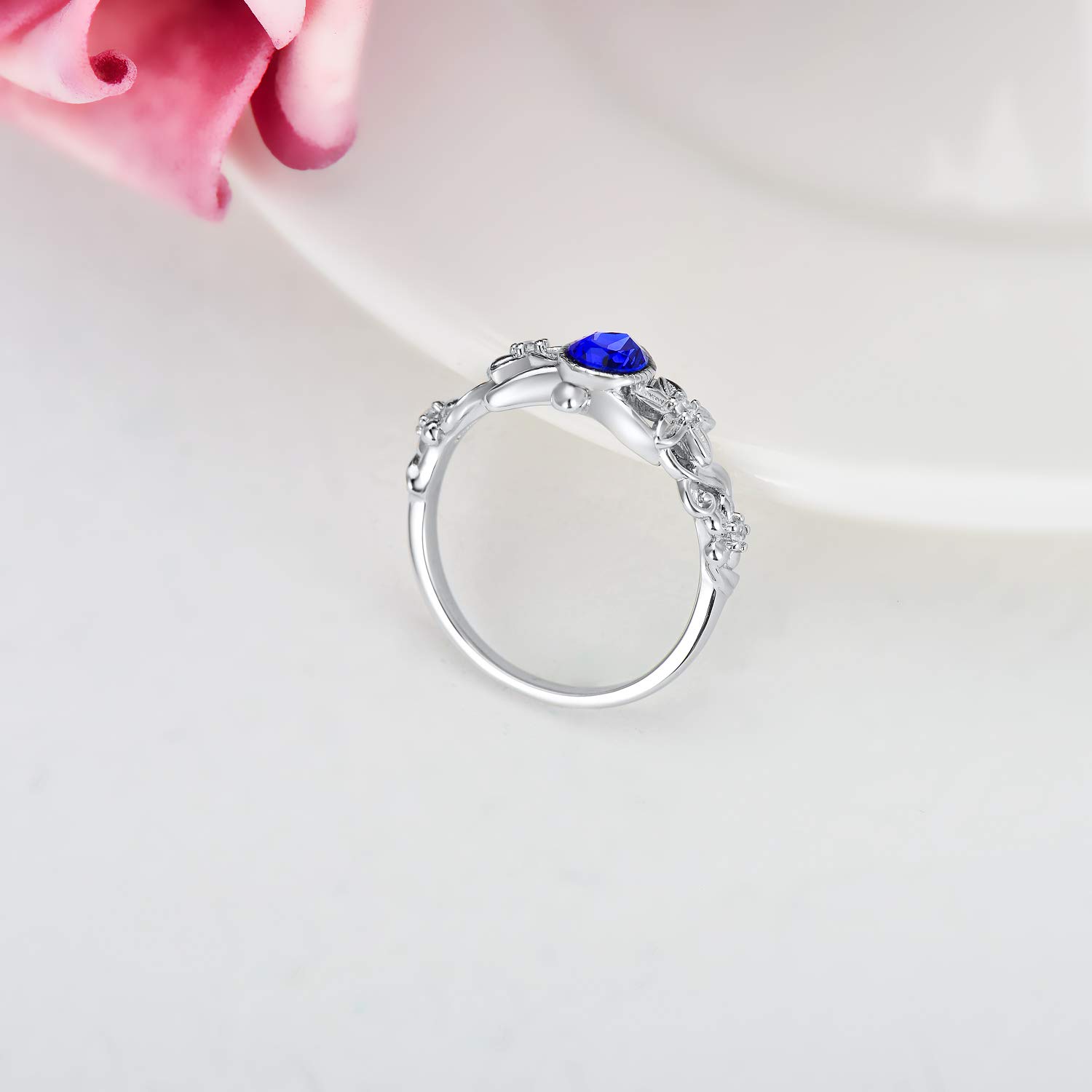AOBOCO Sterling Silver Sea Turtle Ring, Turtle Jewelry Gifts for Women Turtle Lovers (6)
