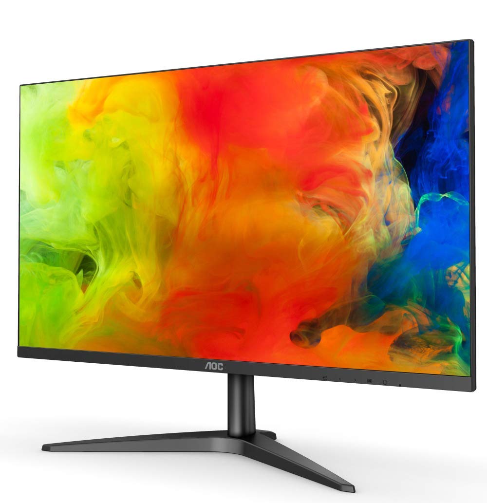 AOC 24B1H 23.6in Full HD 1920x1080 Monitor, 3-Sided Frameless, VA, HDMI/VGA, Flicker-Free (Renewed)