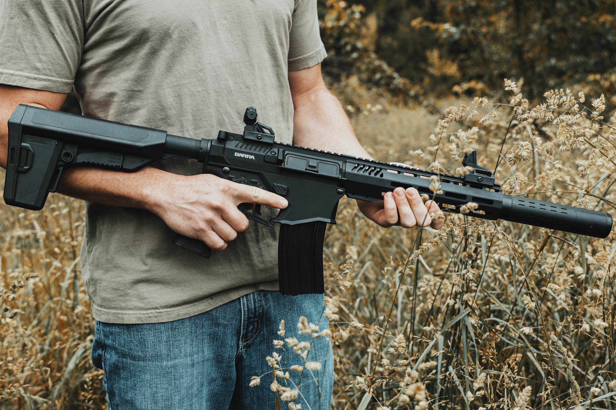 Barra Air Guns 400e Full Auto Battery-Powered BB Gun, 177 Caliber BBS, Fully Automatic Electric BB Rifle! - 410 FPS Air Rifle