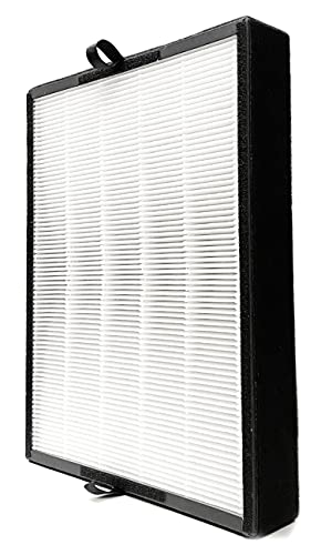 Nispira True HEPA Filter Replacement Compatible with Breathe 45i Flex Air purifier. Compared to Part B4-Fresh FL40-Silver-Carbon B4-Odor, 1 Pack