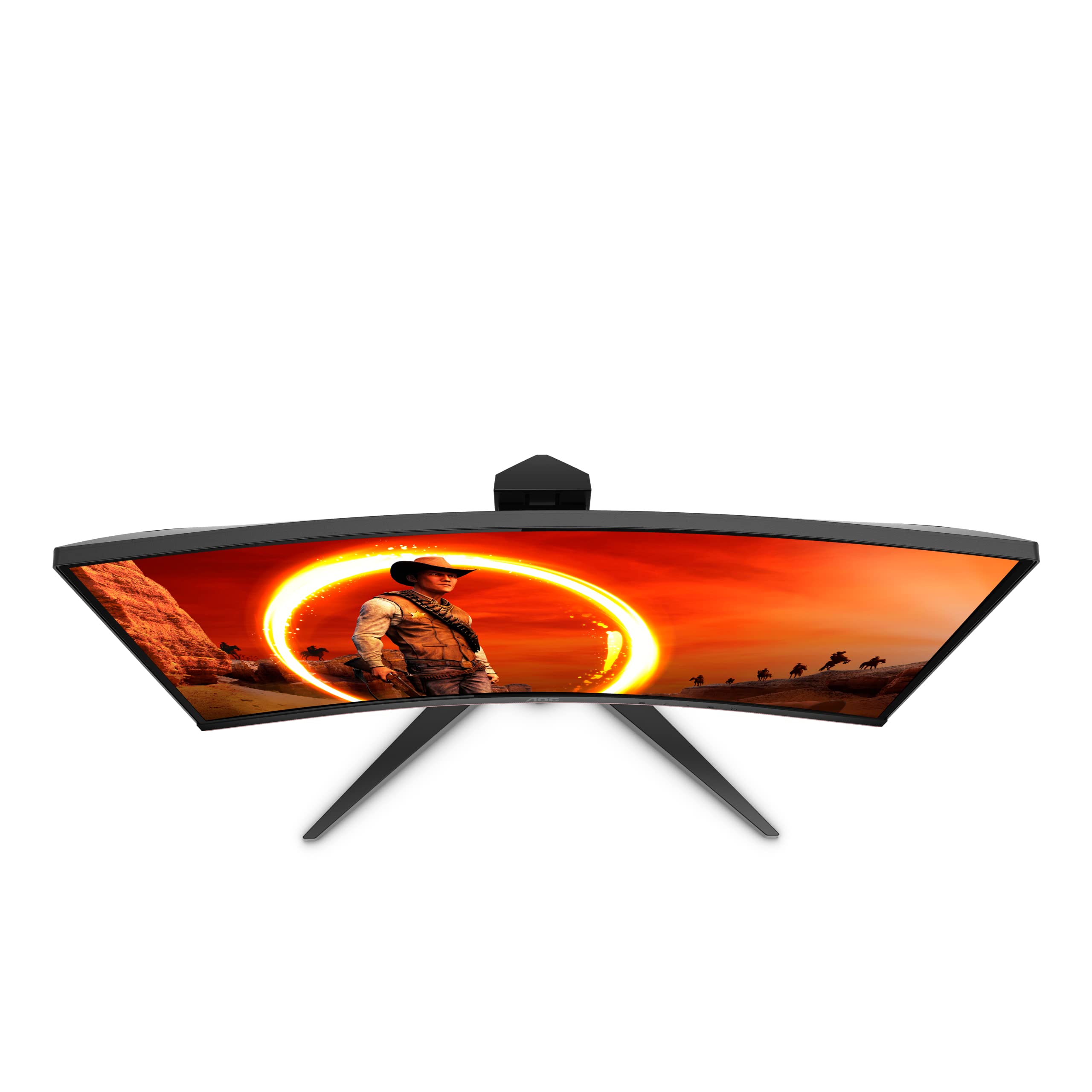 AOC C24G1A 24" Curved Frameless Gaming Monitor, FHD 1920x1080, 1500R, VA, 1ms MPRT, 165Hz (144Hz supported), FreeSync Premium, Height adjustable Black