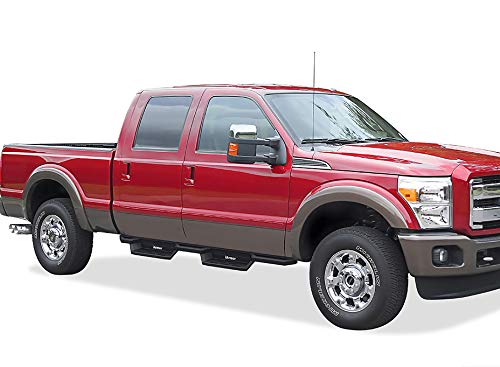 APS Stainless Steel Pocket Steps Running Boards Side Bars Compatible with Ford F250 F350 Super Duty 1999-2016 Crew Cab