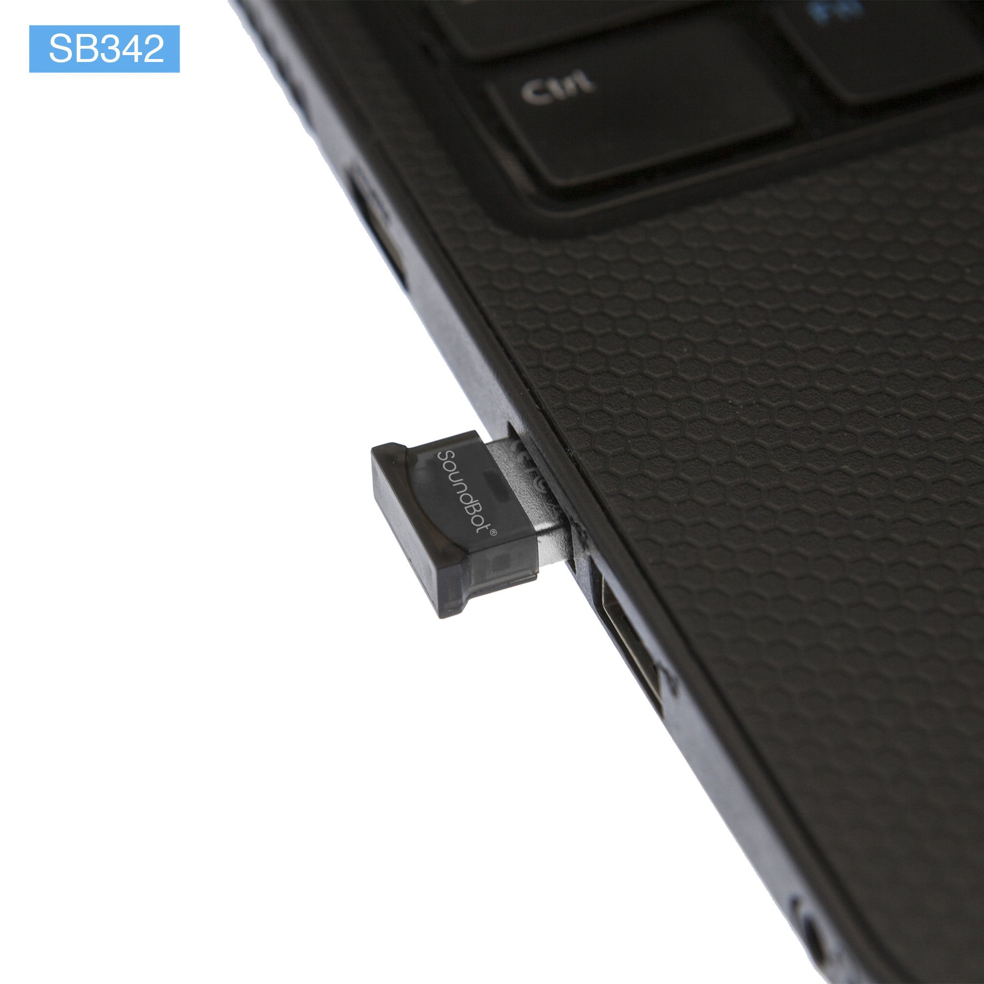 SoundBot® SB342 Bluetooth 4.0 USB Adapter Universal Plug & Play Smart Ready Dongle Adapter w/ 3Mbps High Data Transfer Rate, 33' Wireless Range, Compatible w/Windows 10 WIN10 WIN8 WIN7 32/64 Bit