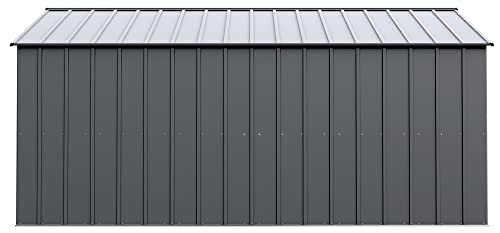 Arrow Classic Metal Shed, 14 x 14, Charcoal