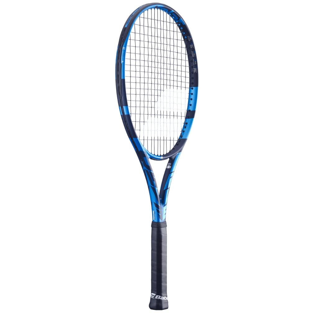 Babolat Pure Drive Tour Tennis Racquet - Strung with 16g White Syn Gut at Mid-Range Tension (4 1/4" Grip)