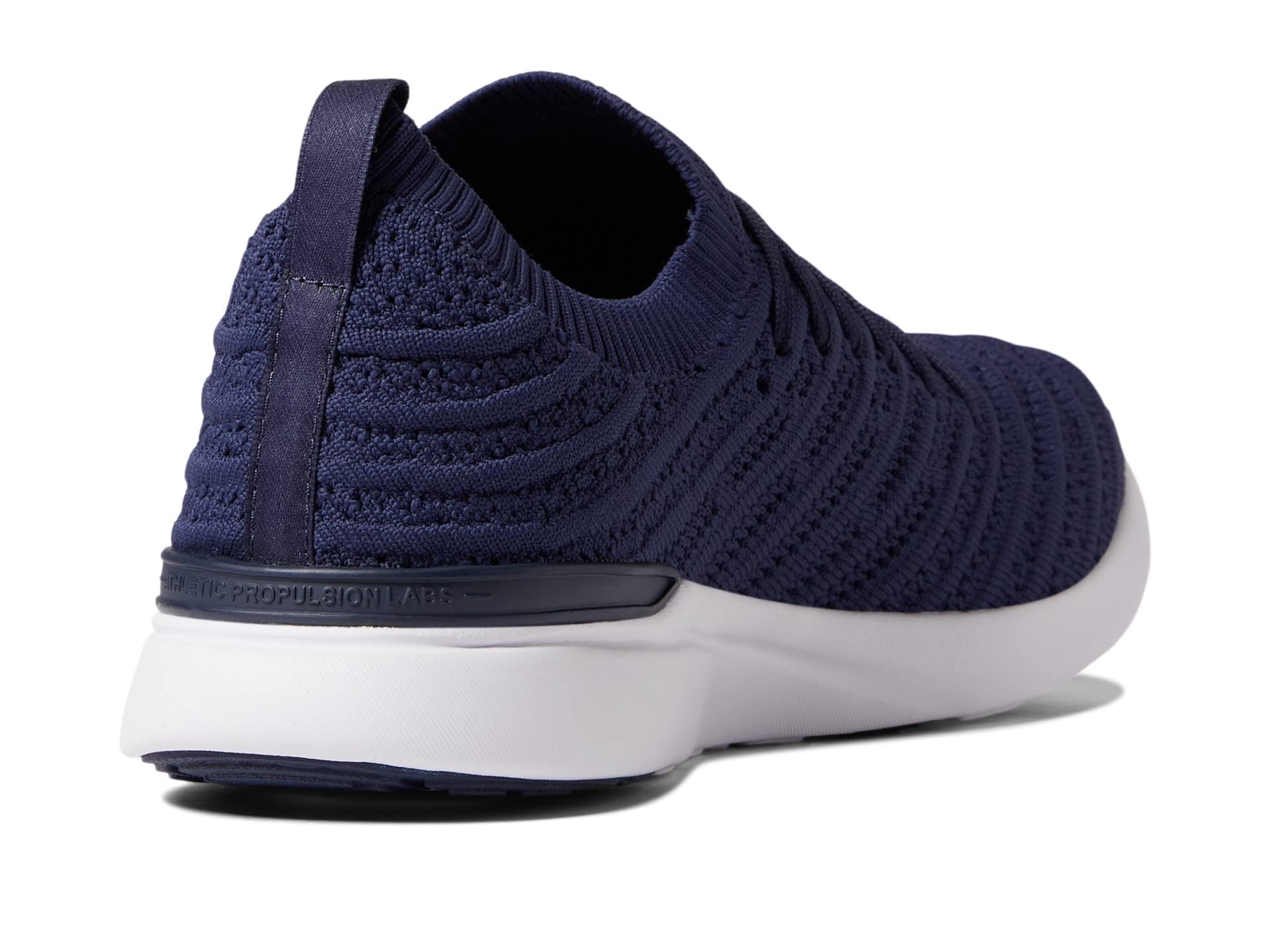 Athletic Propulsion Labs (APL) Men's Techloom Wave Sneaker, Navy/White, 10.5