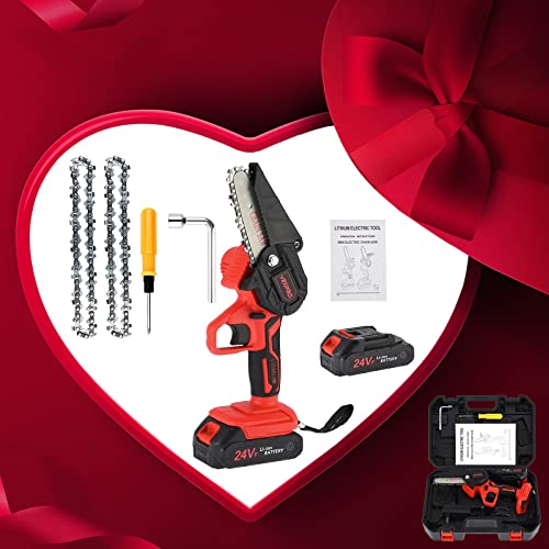 Amikadom #9y8b88 24V Electric Cordless Saw Woodworking Electric Chain Saw Wood Cutter