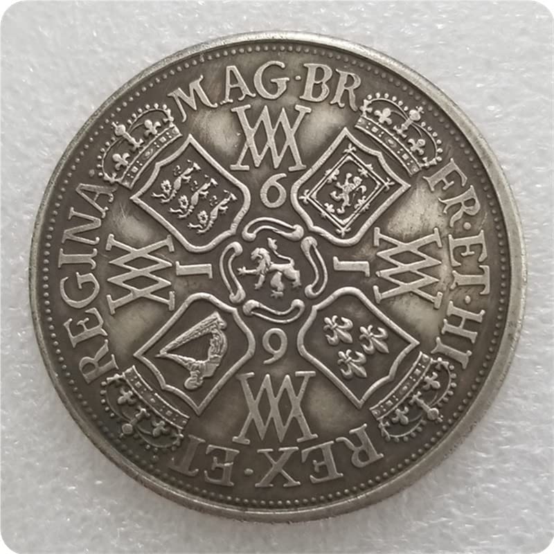 Antique Crafts UK 1616 UK Brass Silver Plated Silver Dollar Collection #1683