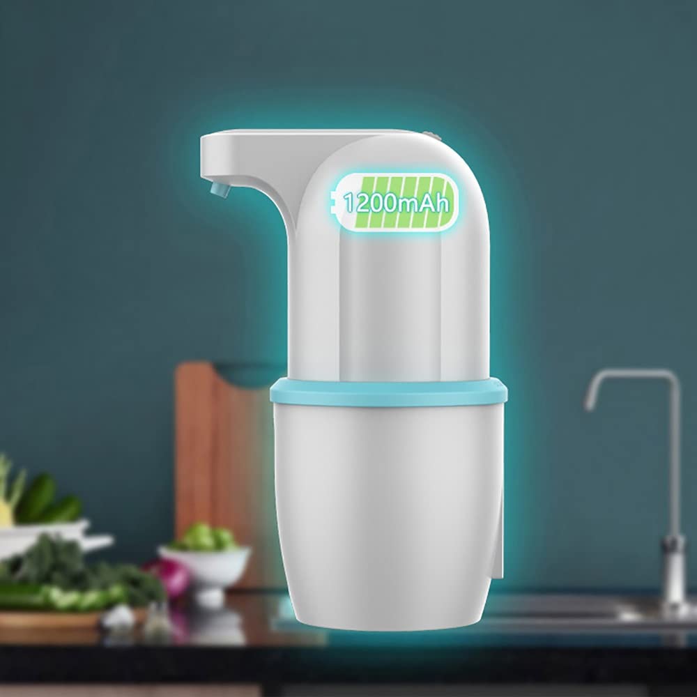 AVLUZ Soap Dispenser, Automatic Induction Foaming Soap Dispenser, Touchless Infrared Sensor USB Rechargeable Liquid Dispenser (Color : Red)