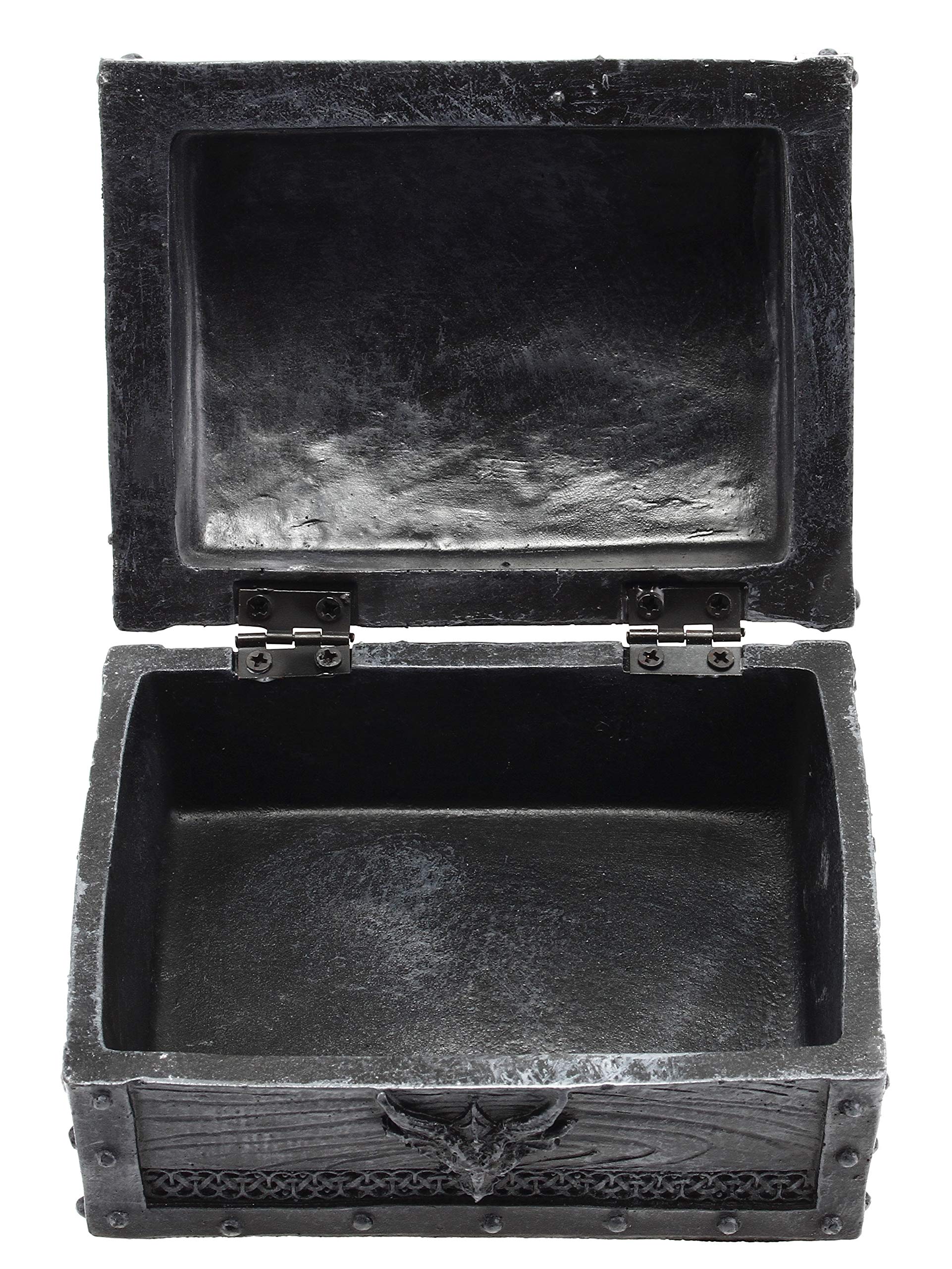 Forged Dice Co. Deluxe Dragon Dice Storage Box with Custom Foam Insert - Holds up to 6 Sets of Polyhedral Dice or 42 Individual Dice - Treasure Chest for Dungeons And Dragons Dice - Great DnD Gifts