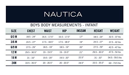 Nautica baby boys 4-piece With Dress Shirt, Bow Tie, Jacket, and Pants Tuxedo, Black, 18 Months US