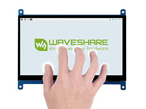 waveshare 7inch HDMI LCD (C) Capacitive Touch Screen Display Supports Various Systems for All Ver. Raspberry pi 3 Model B/3 B+ 2B/B+/B/A BeagleBone Black Banana Pi/Pro Video Photo Kit