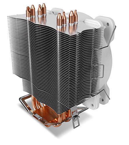 Antec CPU Cooler, C400 Glacial 120mm Pure White LED for Intel LGA 775/1150/ 1151/1155/ 1156/1366/ 2011/2066 & AMD Socket FM2/ FM1/ AM3+/ AM2 +/ AM2/ AM4