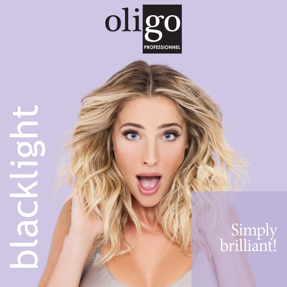 Oligo Professionnel - Blacklight Blue Conditioner for blondes - Vegan - Eliminate Brassy tones - Refresh faded highlights - Argan oil - Hydrating Formula - 8.5oz