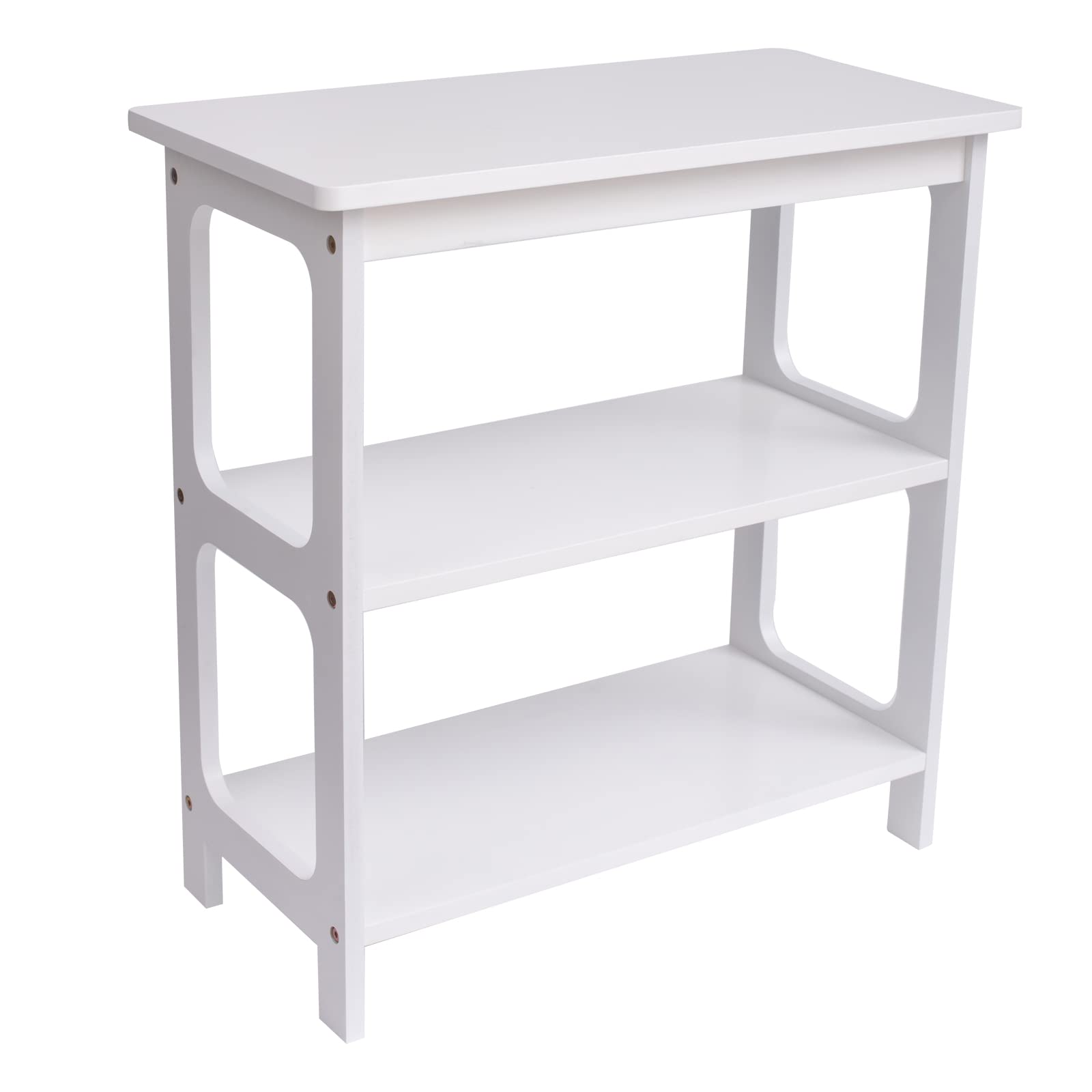 ARPHASLE Side Table, 3-Tier Narrow End Table, Slim Nightstand for Small Spaces, Hallway, Living Room, Bedroom 23.6”L x 11.8”D x 23.6”H