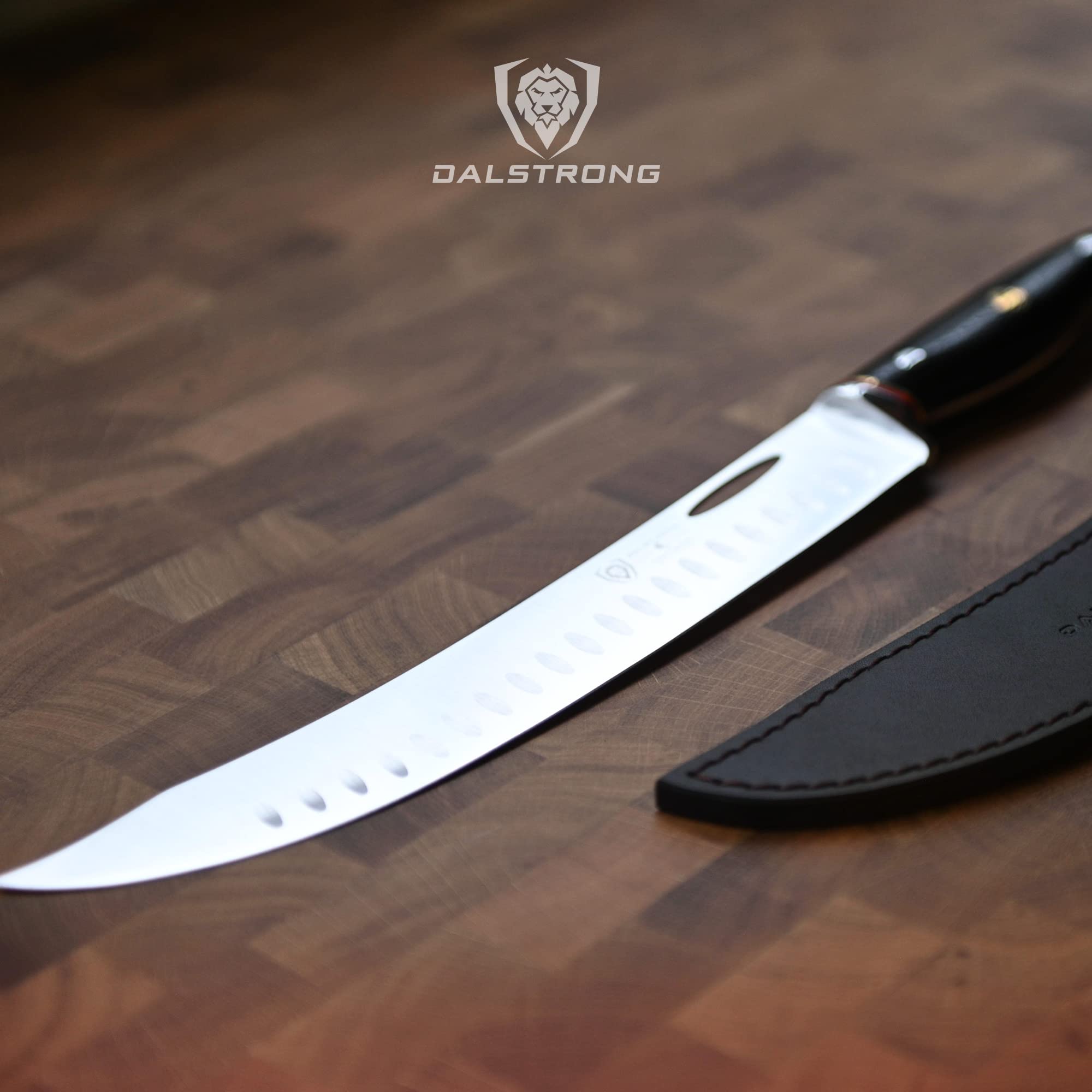 Dalstrong Butcher Knife - 10 inch - Centurion Series - Premium Swedish 14C28N High Carbon Stainless Steel - G10 Handle Meat Kitchen Knife - Razor Sharp Carving Breaking Knife - Sheath Included