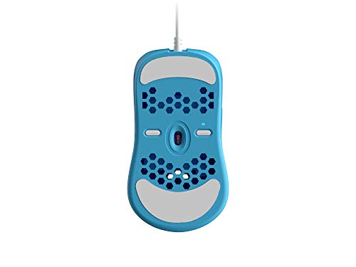 HK Gaming NAOS M Ultra Lightweight Honeycomb Shell Ambidextrous Wired RGB Gaming Mouse 12 000 cpi - 7 Buttons - 59 g (Naos-M, Blue)