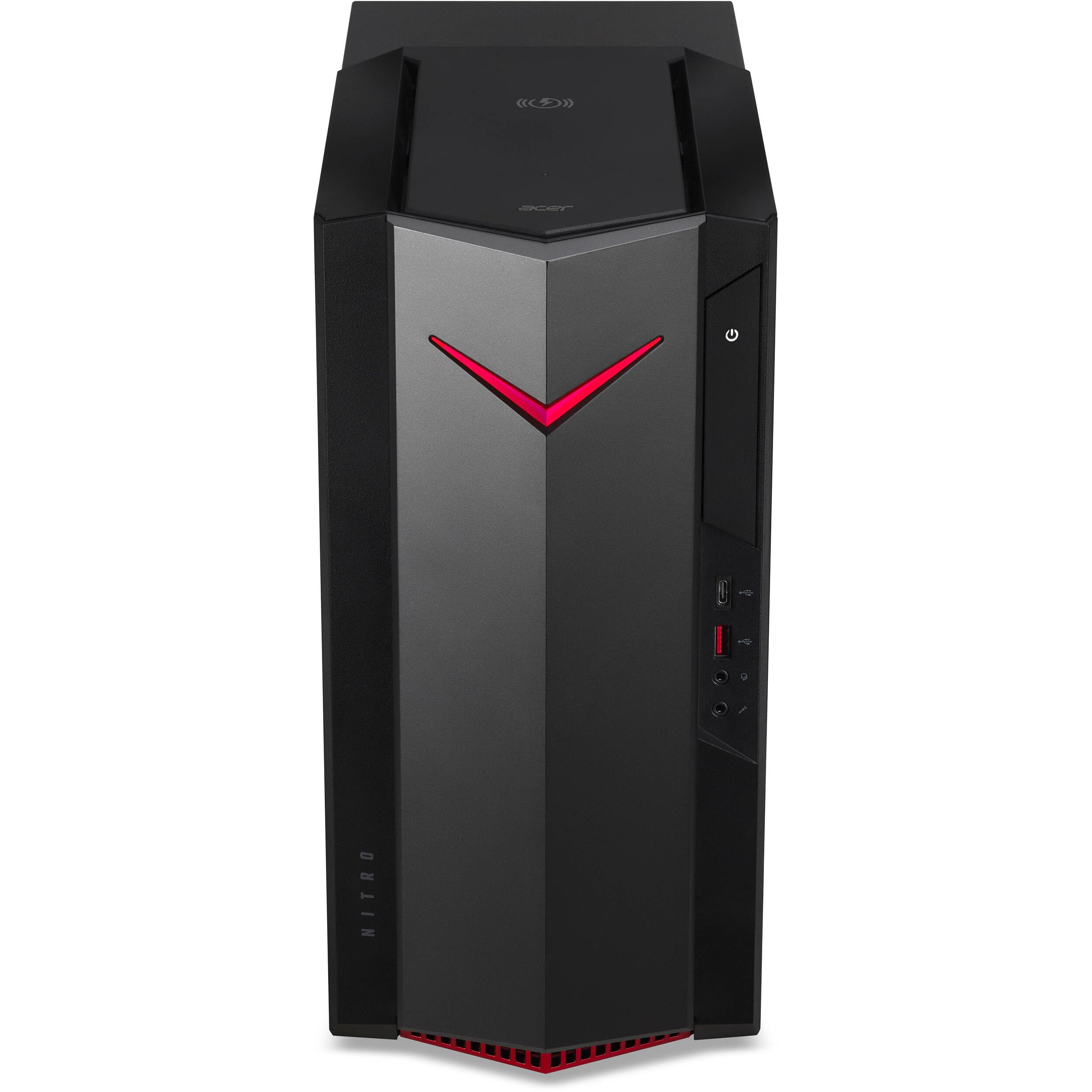 acer Nitro 50 Gaming Desktop Computer | 12th Generation Intel Hexa-Core i5-12400F (Beats i7-10700F) | 64GB DDR4 2TB SSD | Nvidia GeForce GTX 1650 4GB Graphic | USB-C DVI Win11 Black + HDMI Cable