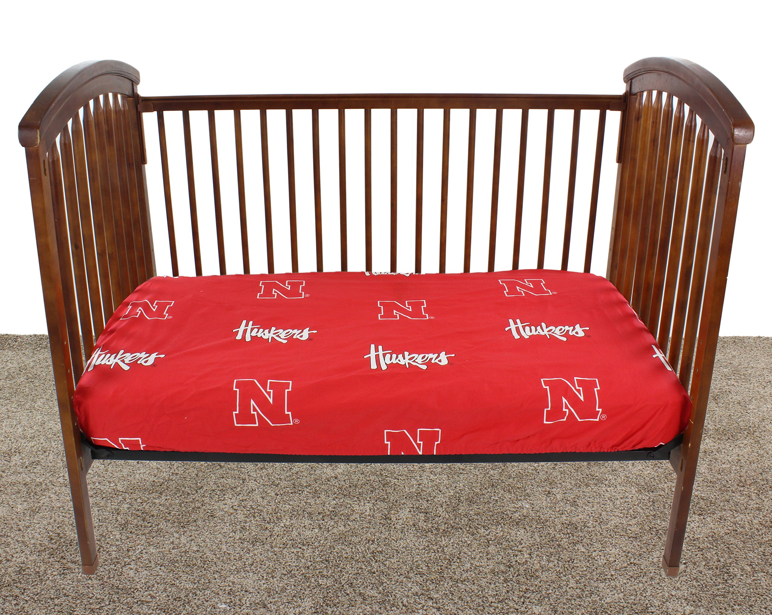 Nebraska Cornhuskers Baby Crib Fitted Sheet