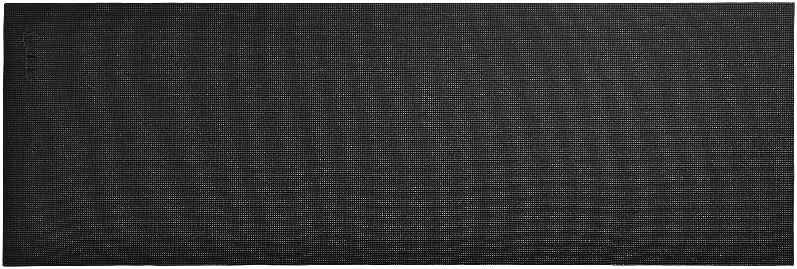 Amazon Basics Yoga & Exercise Mat with Carrying Strap, 1/4", Black