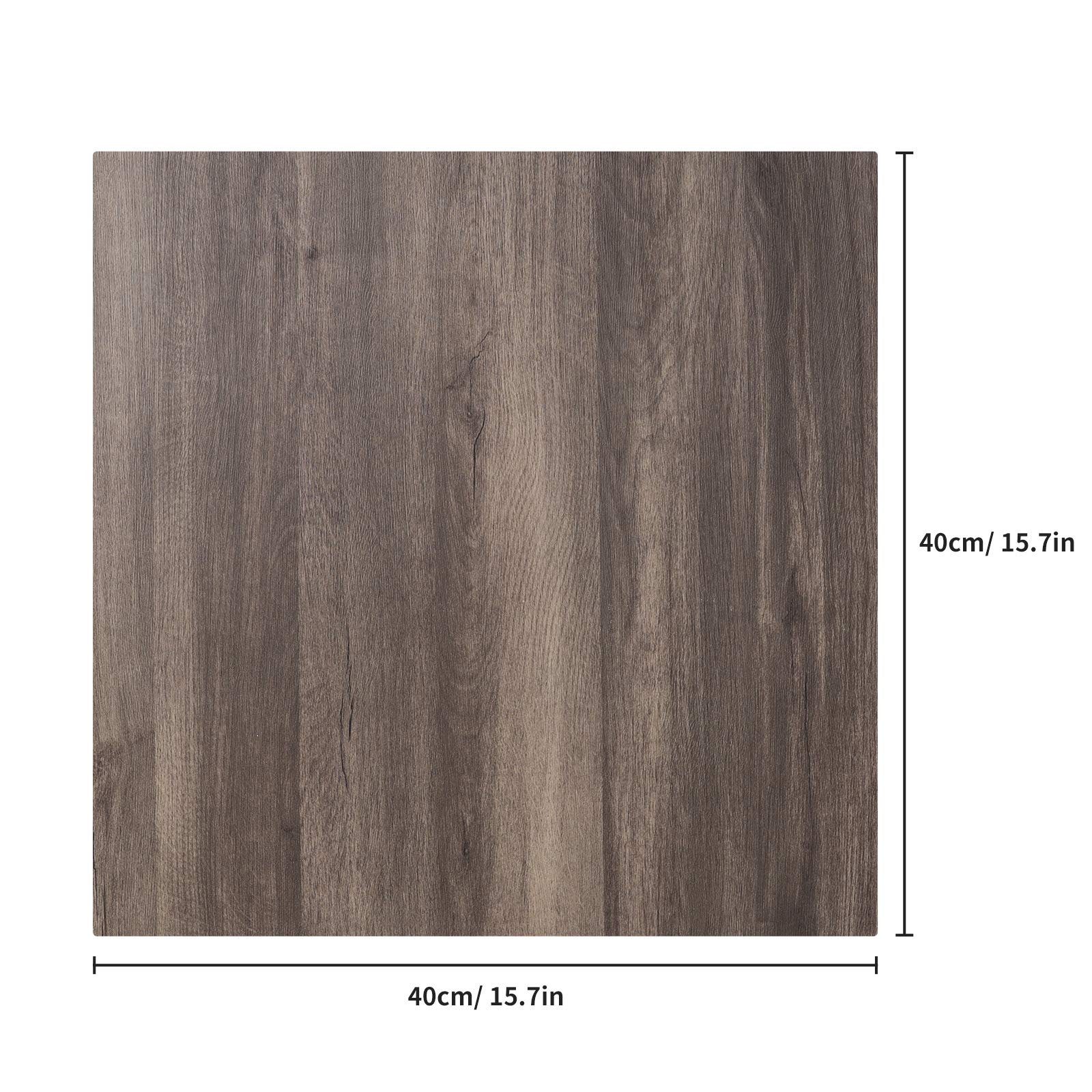 BEIYANG Double Sided 2 PCS Backdrop Boards, 24x24 inch with 2 Brackets Wood and Marble Backdrop Boards for Flat Lay or Food Jewelry Cosmetics Shooting