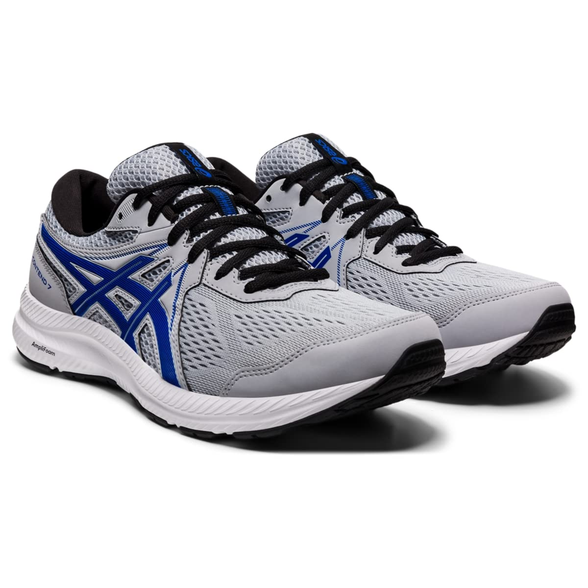 ASICS Men's GEL-Contend 7 Running Shoes, 10.5, PIEDMONT GREY/ASICS BLUE