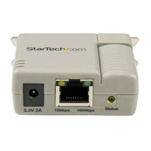 StarTech.com 1 Port 10/100 Mbps Ethernet Parallel Network Print Server - Print server - parallel