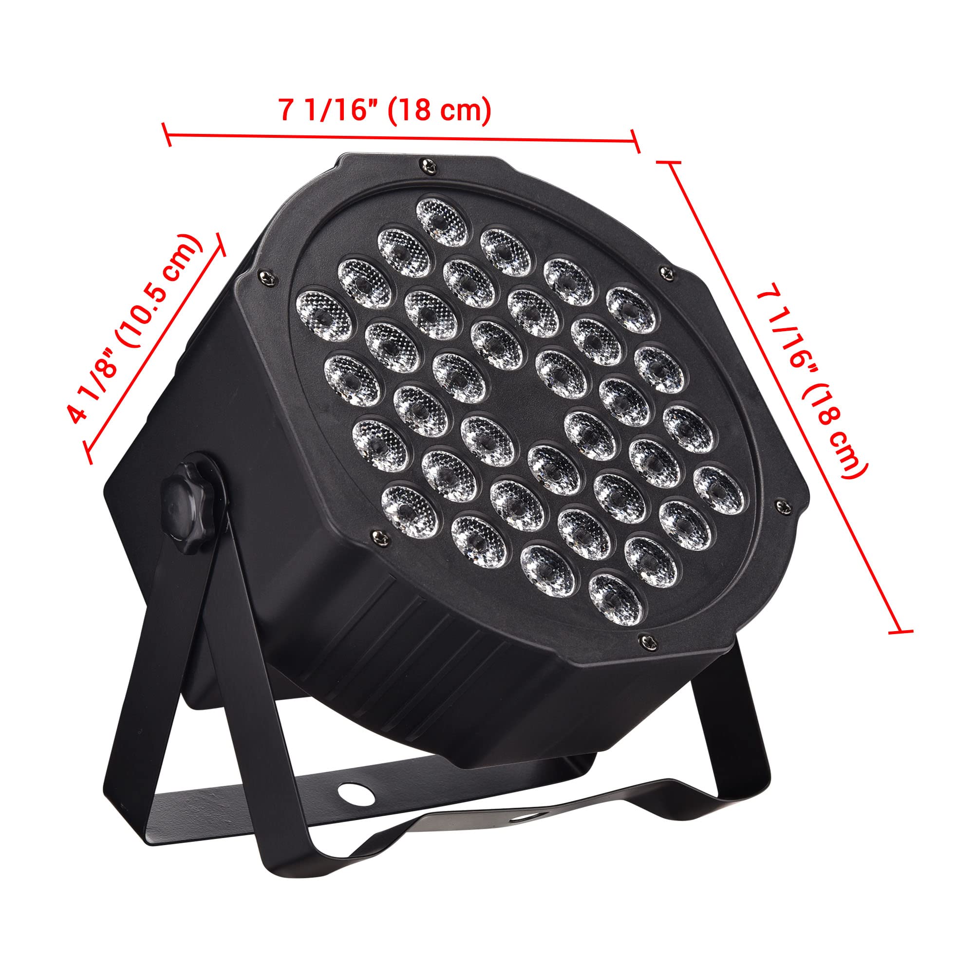 AW 4 Pack 3 in 1 Stage Par Light 36 LED RGB DMX 512 Control Sound Activated DJ Stage Lighting Disco Party Show Club KTV