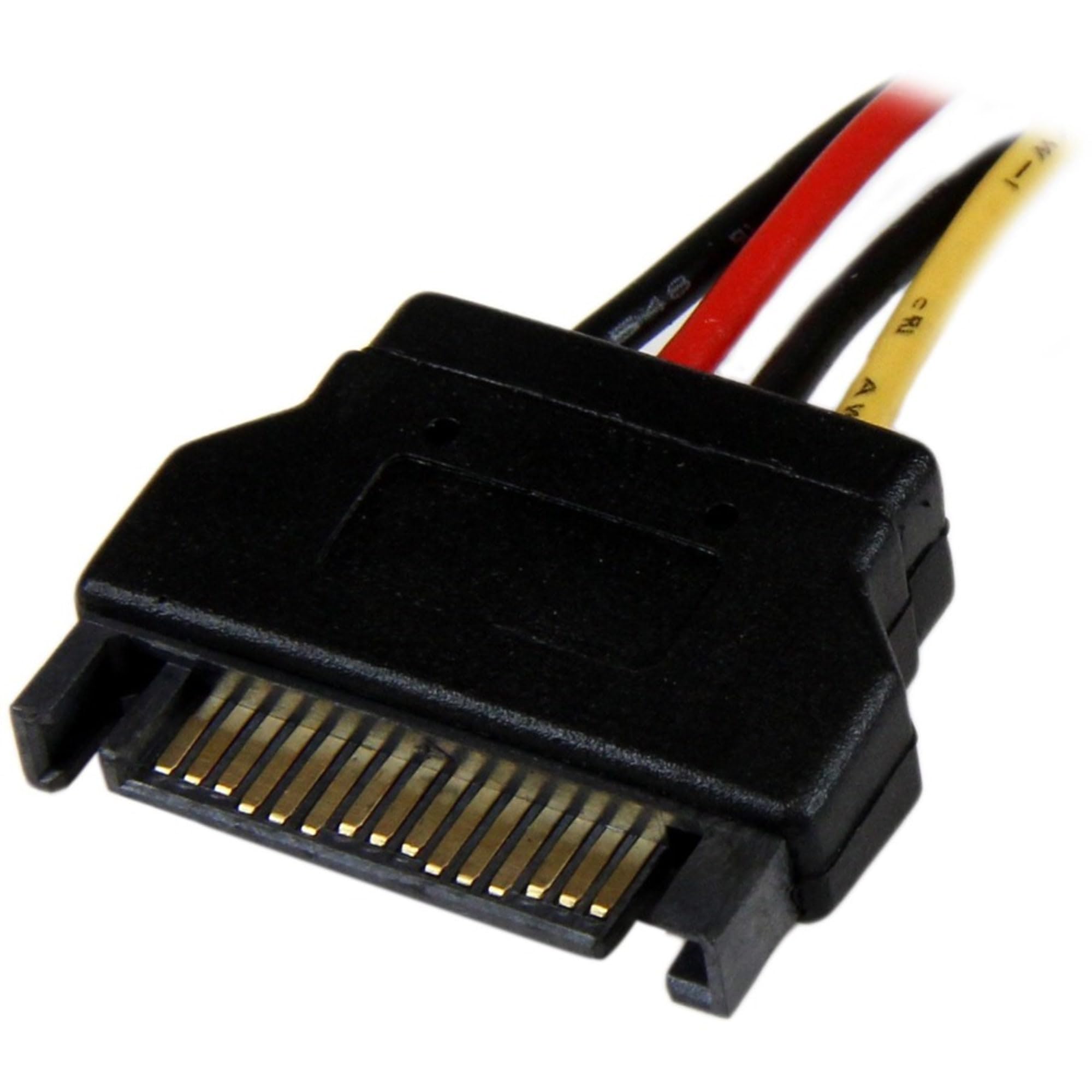 StarTech.com 12in SATA to LP4 Power Cable Adapter F/M - SATA to LP4 Power Adapter - SATA Female to LP4 Male Power Cable - 12 inch (LP4SATAFM12)