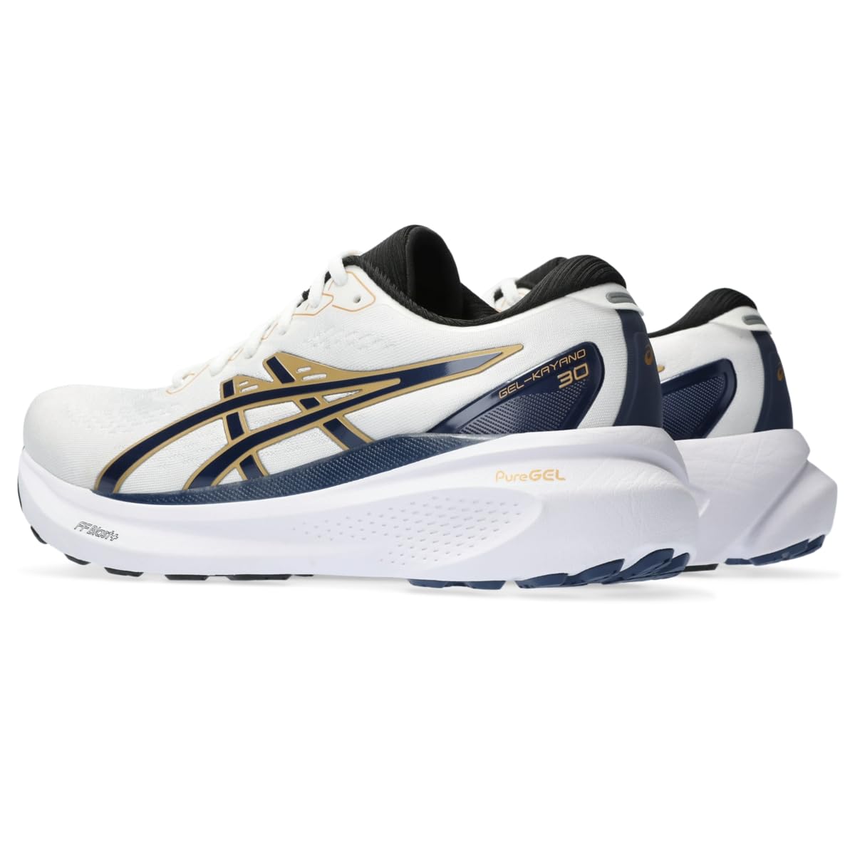 ASICS Men's GEL-KAYANO 30 ANNIVERSARY Shoes, 10, WHITE/DEEP OCEAN