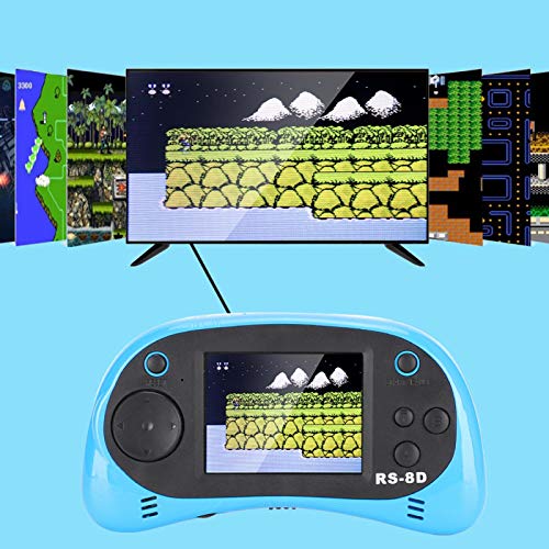 Gaming Controller Mini Color Screen for Parent-Child Interaction(Blue)