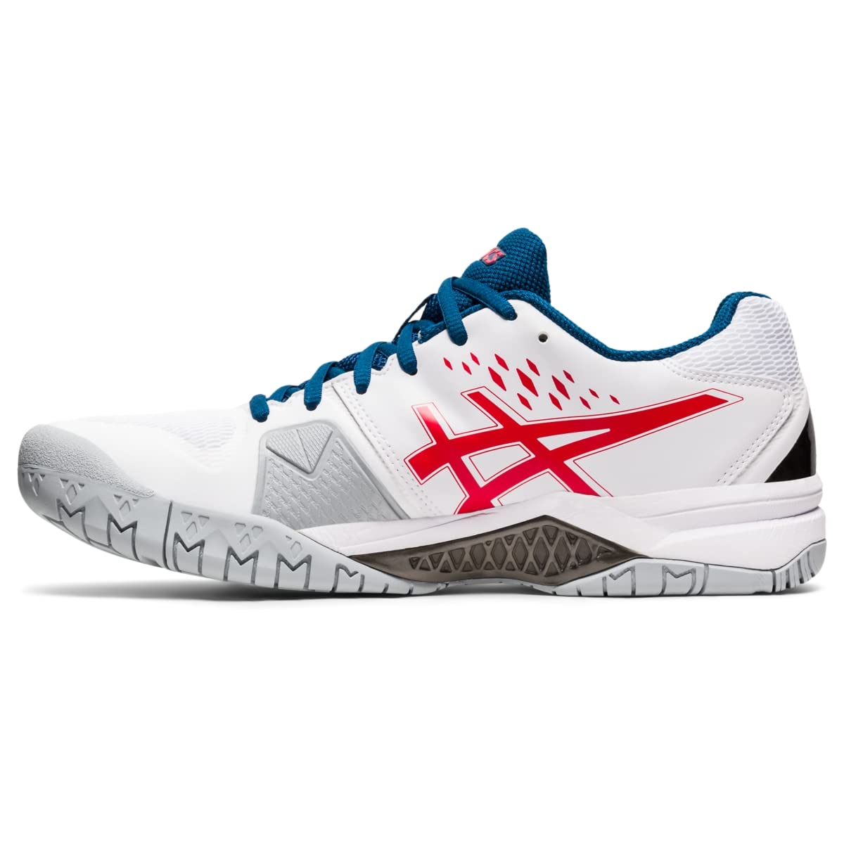 ASICS Men's Gel-Challenger 12 Tennis Shoes, 10.5, White/Classic RED