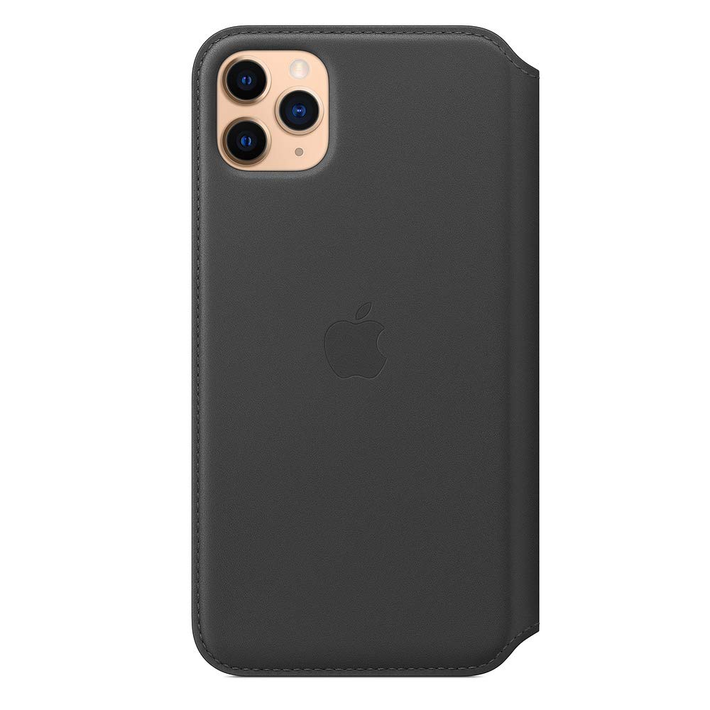 Apple Leather Folio Case for iPhone 11 Pro Max - Black, Slim Fit & Wireless