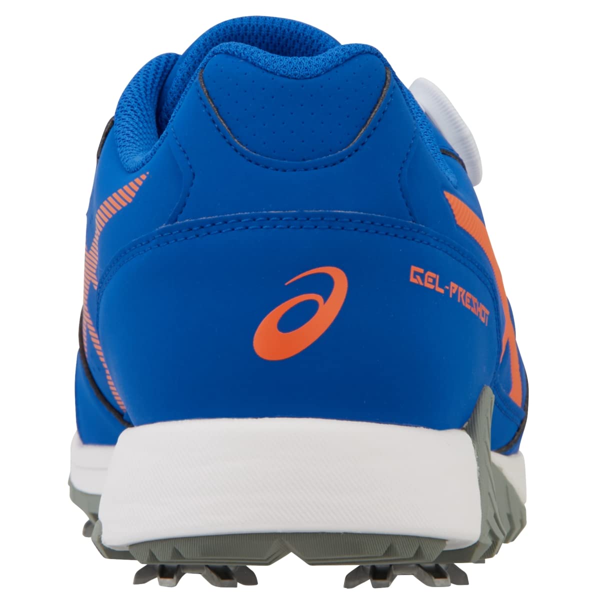 ASICS Men's Gel-PRESHOT Boa Golf Shoes, 10, Imperial/NOVA Orange