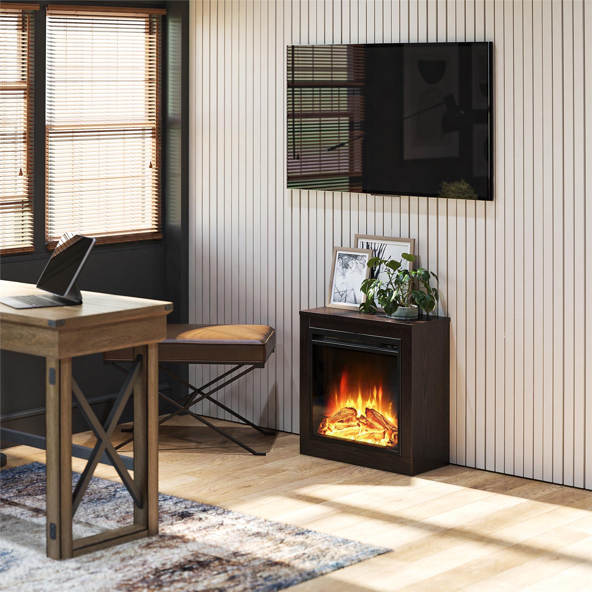 Ameriwood Home Fillmore Fireplace Mantel, Espresso