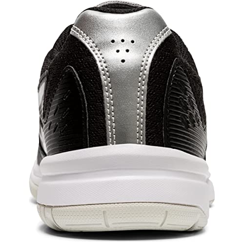 ASICS Men's Upcourt 3 Volleyball Shoes, 12, Black/Pure Silver