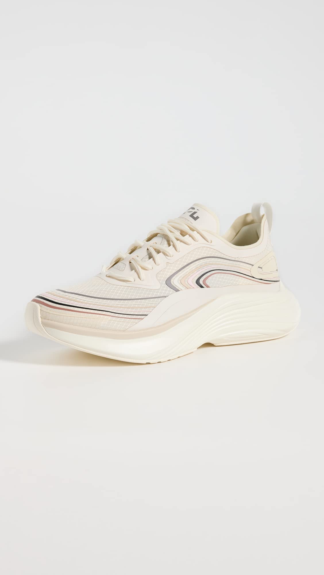 APL: Athletic Propulsion Labs Women's Streamline Sneakers, Pristine/Pink Onyx, 5 Medium US