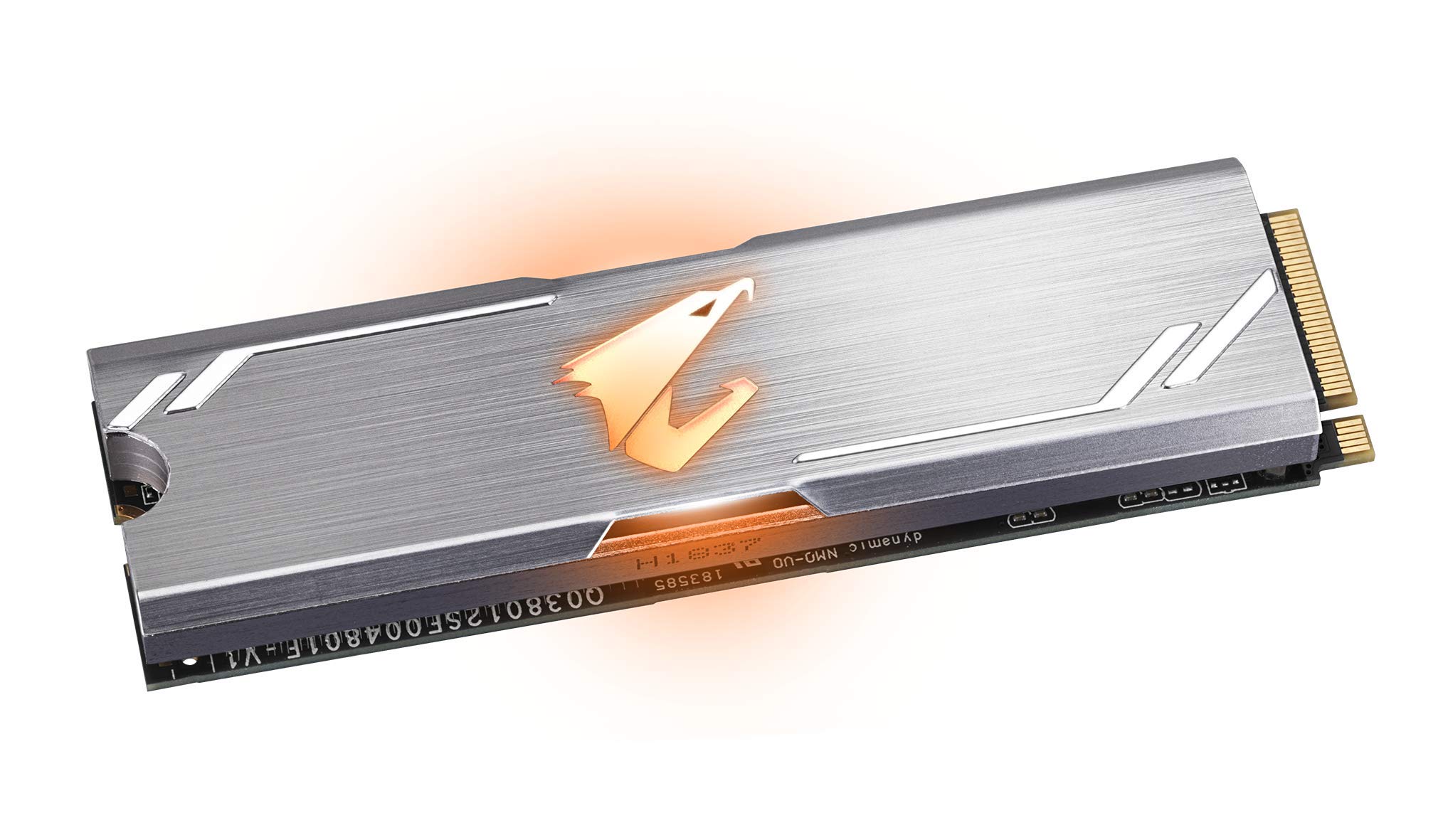 AORUS RGB NVMe M.2 512GB High Performance Gaming, Integrated Heatsink, Toshiba 3D NAND, DDR Cache Buffer, 5 Year Warranty SSD GP-ASM2NE2512GTTDR