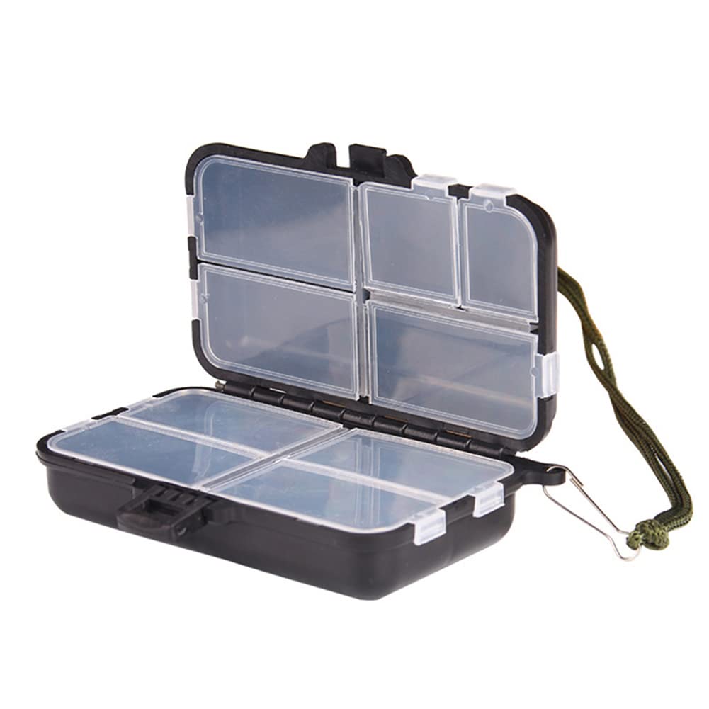 Awakingdemi Waterproof 9 Compartments Storage Trays Case Fishing Tackle Lure Bait Box Hooks Organizer Container Fishing Accessories