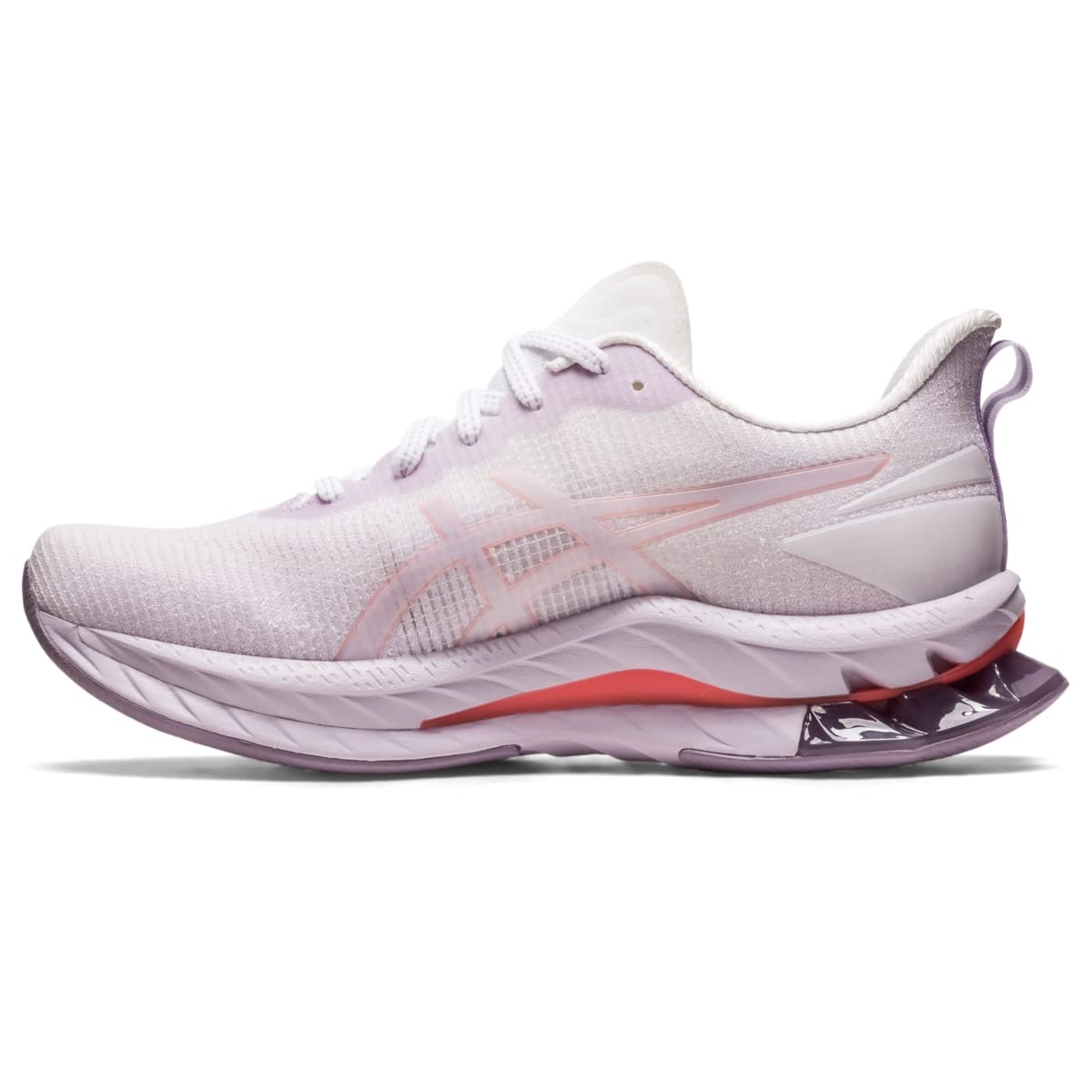 ASICS Women's GEL-KINSEI BLAST LE 2 Running Shoes, 7.5, WHITE/PAPAYA