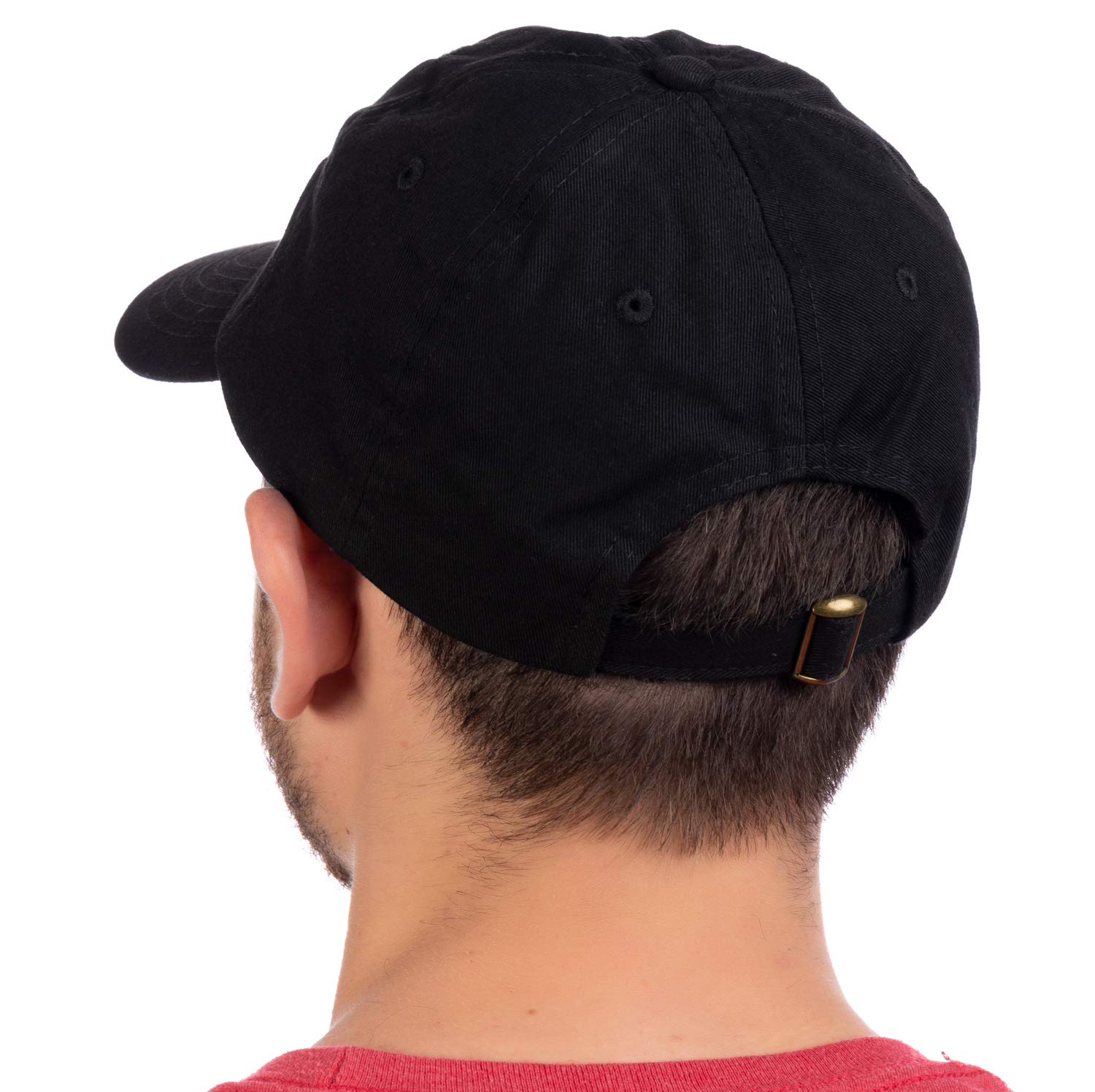 Ann Arbor T-shirt Co. T-REX NO Like Push-UPS | Funny Work Out, Cross Train Joke Dad Hat Style Baseball Cap Men Women Black