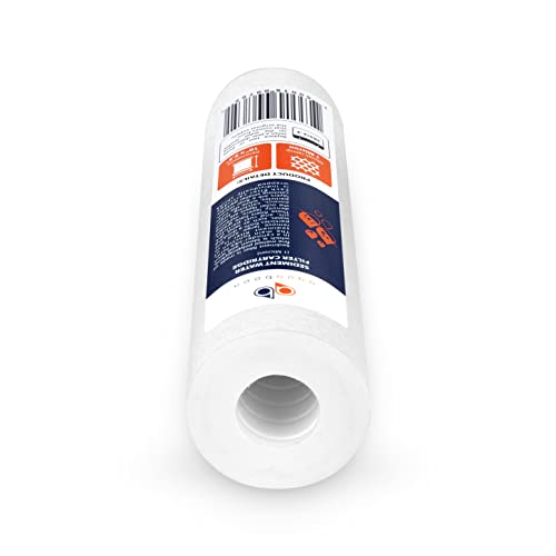 Aquaboon 10β x 2.5β Whole House and Reverse Osmosis Sediment 1 Micron Water Filter Cartridge | COMPATIBLE WITH: Culligan P1, Pentek P1, PD-1-934, P5, AP110, WFPFC5002, CFS110, RS14, WHKF-GD05 (4-PACK)
