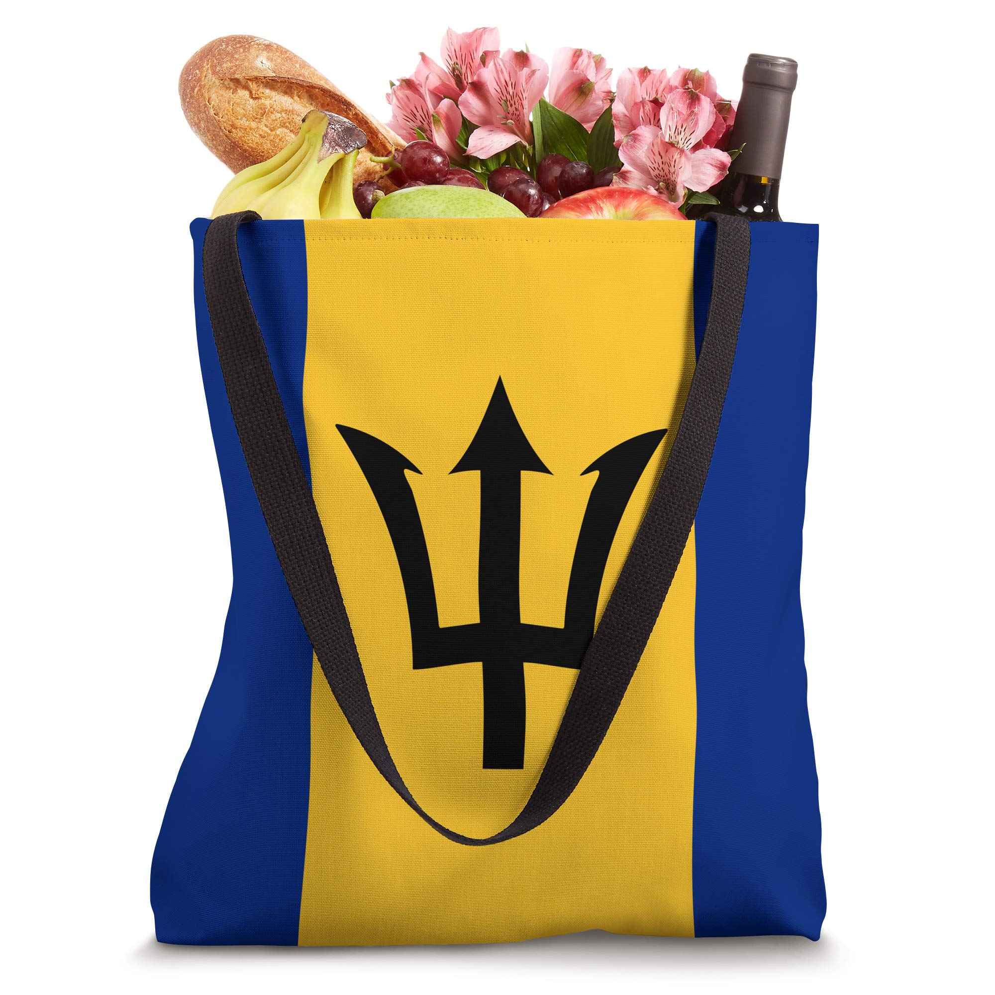 Barbados Flag Colours Bajan Caribbean Carnival Tote Bag